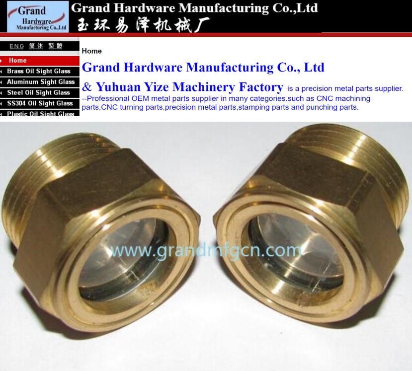 BSP liquid visual level indicator oil sight glass plug