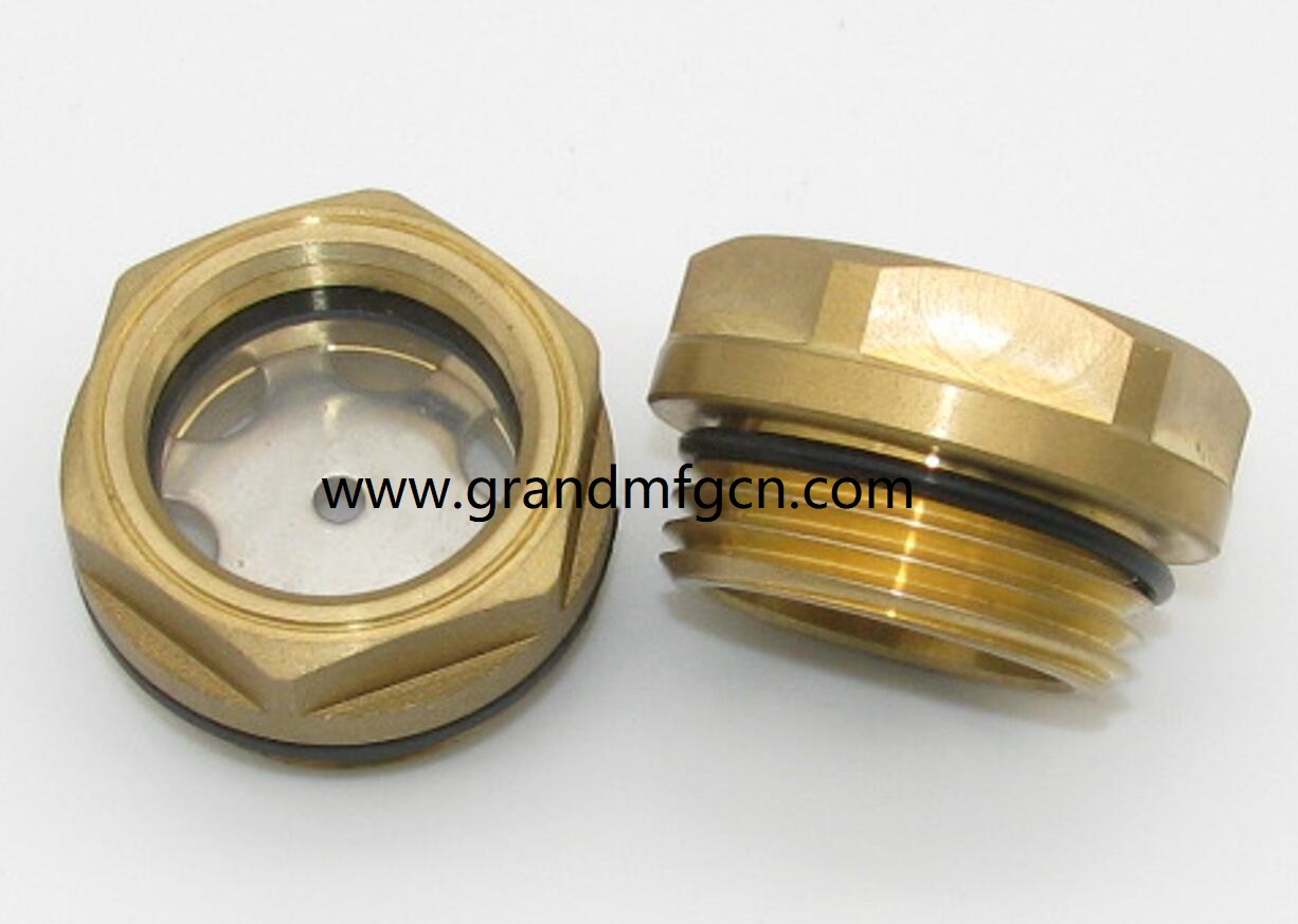 BSP liquid visual level indicator oil sight glass plug