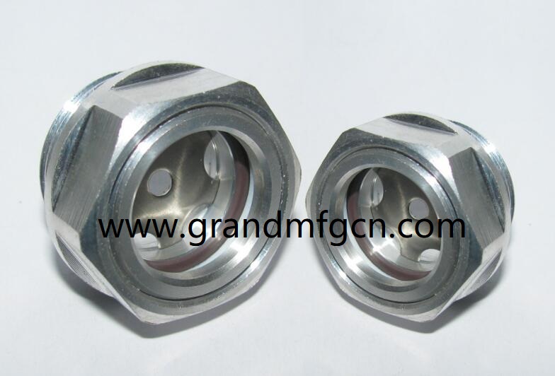 Reducers aluminum oil sight glass gauge oil indicator